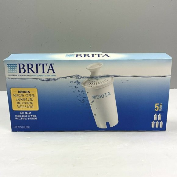 Kitchen | Brita Filters 5 Pack Pitcher Replacement Reduce Mercury ...